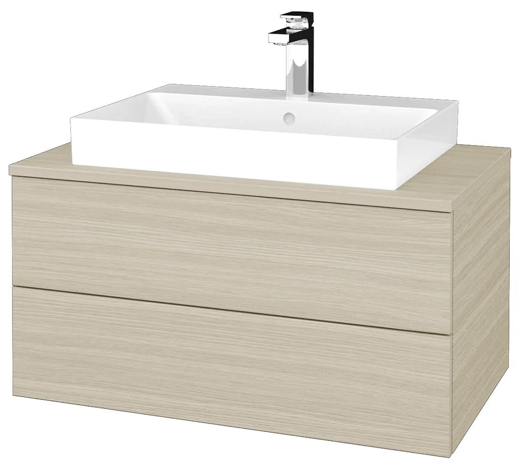 Dřevojas Koupelnová skříňka MODULE SZZ2 80 Varianta: N01 Bílá lesk / IND Individual