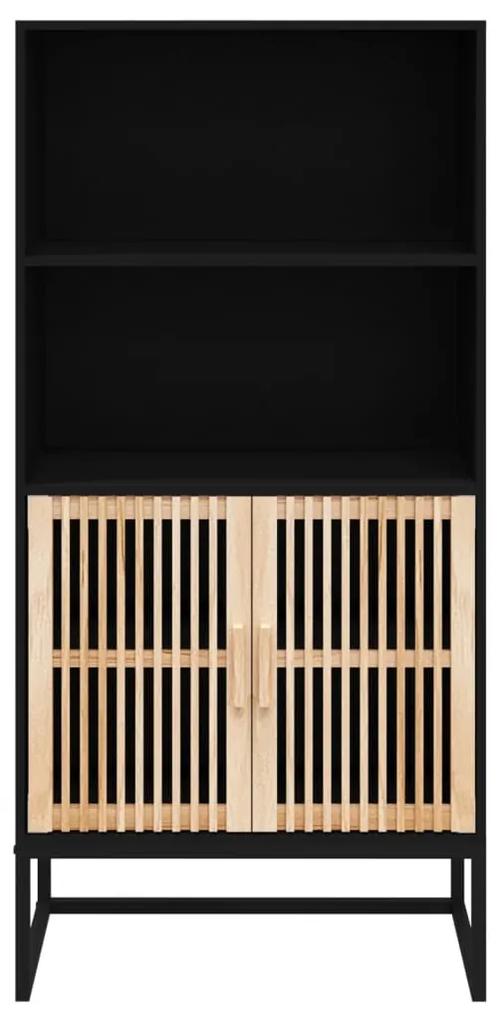 Highboard černý 60 x 35 x 125 cm kompozitní dřevo - Default Title
