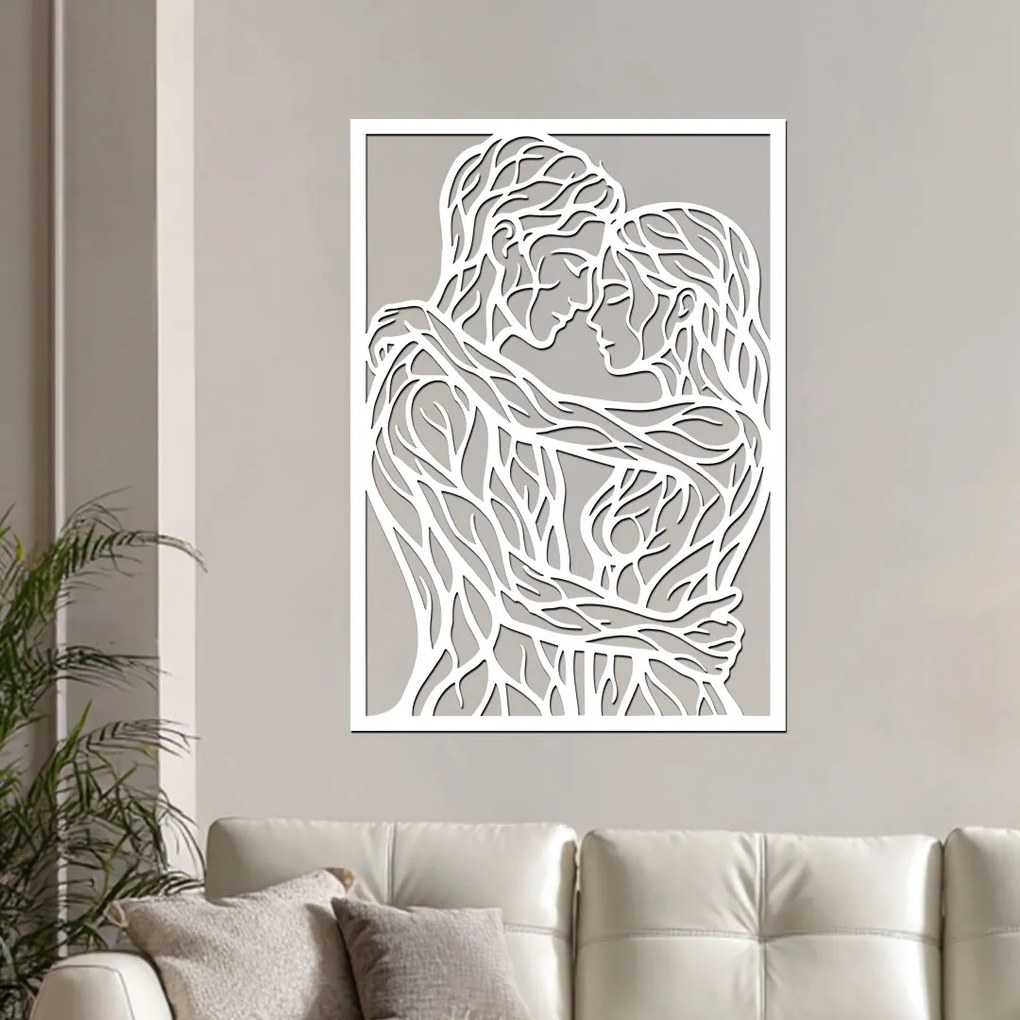 dřevo života Dřevěný obraz MY Rozměry (cm): 57x80, Zvolte barvu dekoru: Bílá