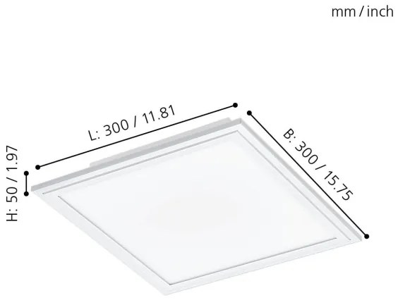 Eglo 32812 - LED Stropní svítidlo SALOBRENA LED/16W/230V