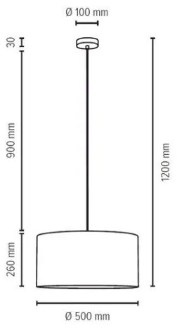 Spot-Light 3754027 - Lustr na lanku SCARLETT 1xE27/60W/230V