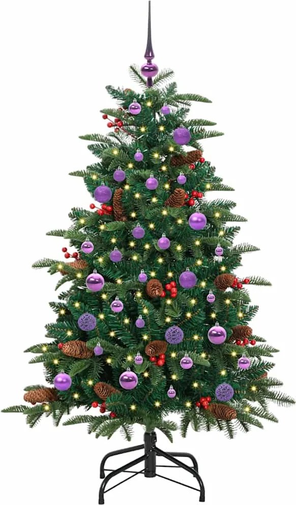 Umělý vánoční stromeček Zelená 150 cm PVC, kov a plast 3395547