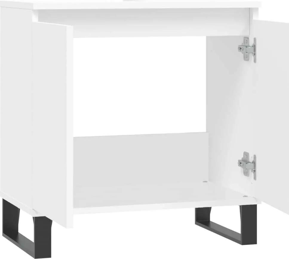 vidaXL Koupelnová skříňka 58 x 33 x 60 cm kompozitní dřevo [831588] Barva: kouřový dub