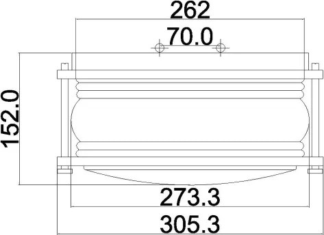 Kichler KL-ASHLANDBAY-F-BU-Venkovní svítidlo ASHLANDBAY 1xE27/60W/230V IP44 bron
