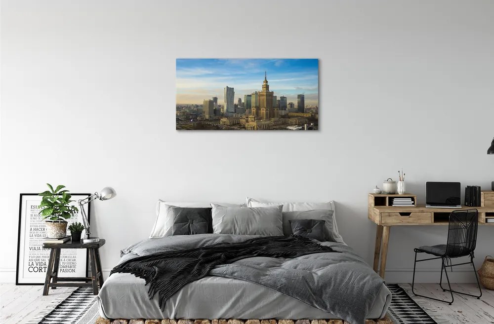 Obrazy na plátně Panorama Varšava mrakodrapů 100x50 cm