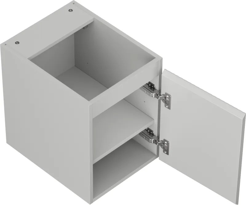Mexen Rivel, koupelnová skříňka 35 cm, 1 dvířka, s drážkami, šedá matná, 91A21-03547-1-BF62