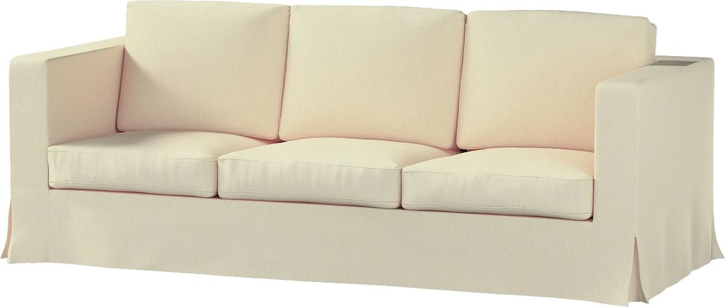 Potah na pohovku IKEA Karlanda 3-místná nerozkládací, dlouhý barva krémová látka lesklé, pletený vzor