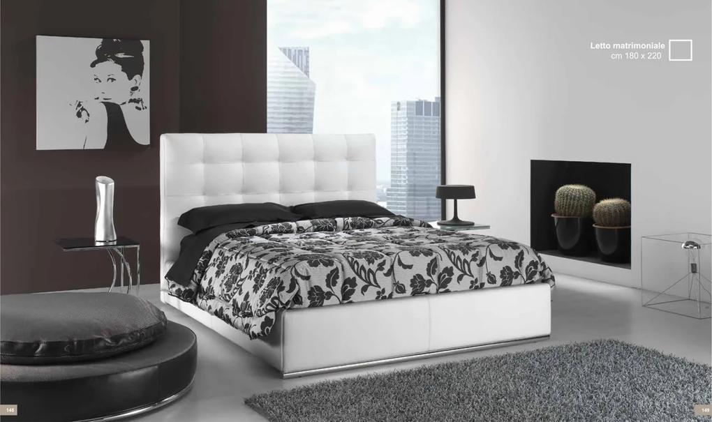 CASA DIVANI Kožená manželská postel BABES Velikost: 160x200 cm, Vzorník kůží: Casadivani 3104