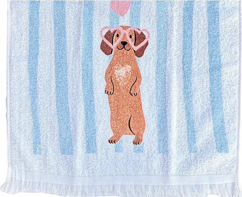 Kuchyňský froté ručník s motivem jezevčíka Dachshund - 40*66 cm