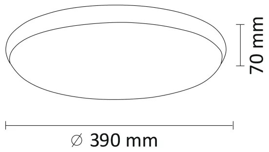LED Stropní svítidlo KERN LED/24W/230V nikl