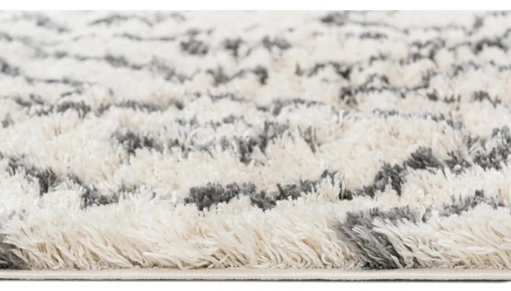 Kusový koberec shaggy Daren krémově šedý 2 200x300cm