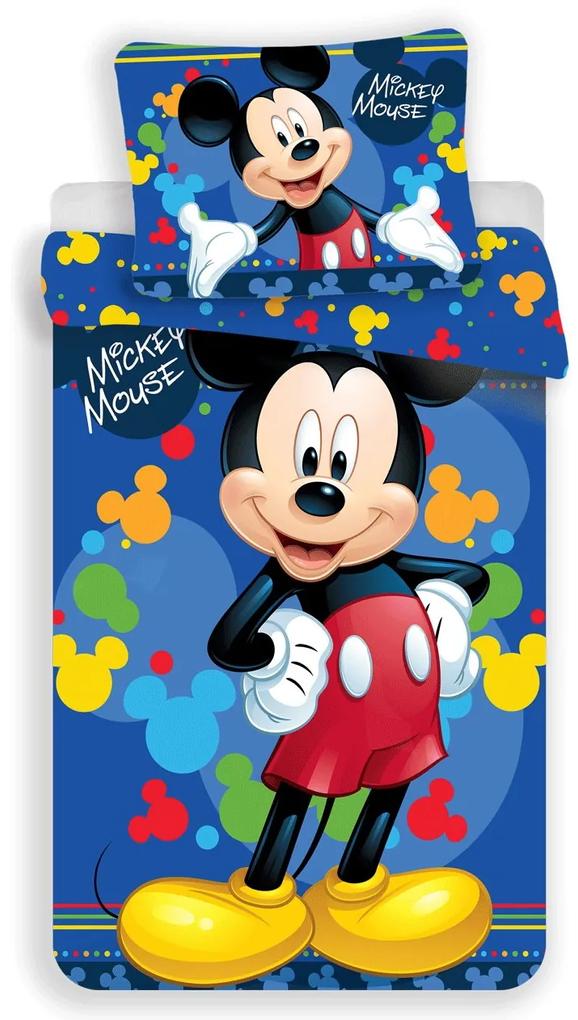 Jerry Fabrics Povlečení Mickey "Blue 03" JF, 140x200, 70x90 - micro