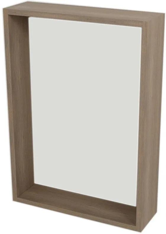 RIWA policové zrcadlo 50x70x15 cm, ořech bruno (RW513) SAPHO