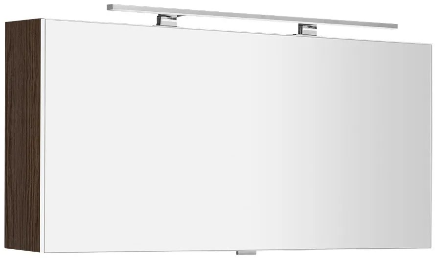 Sapho CLOE galerka s LED osvětlením 120x50x18cm, borovice rustik CE120-0016