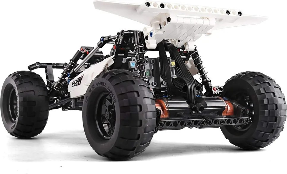 LEAN Toys Stavebnicové kostky – terénní auto s dálkovým ovládáním RC 4x4 Off Road, 409 dílů