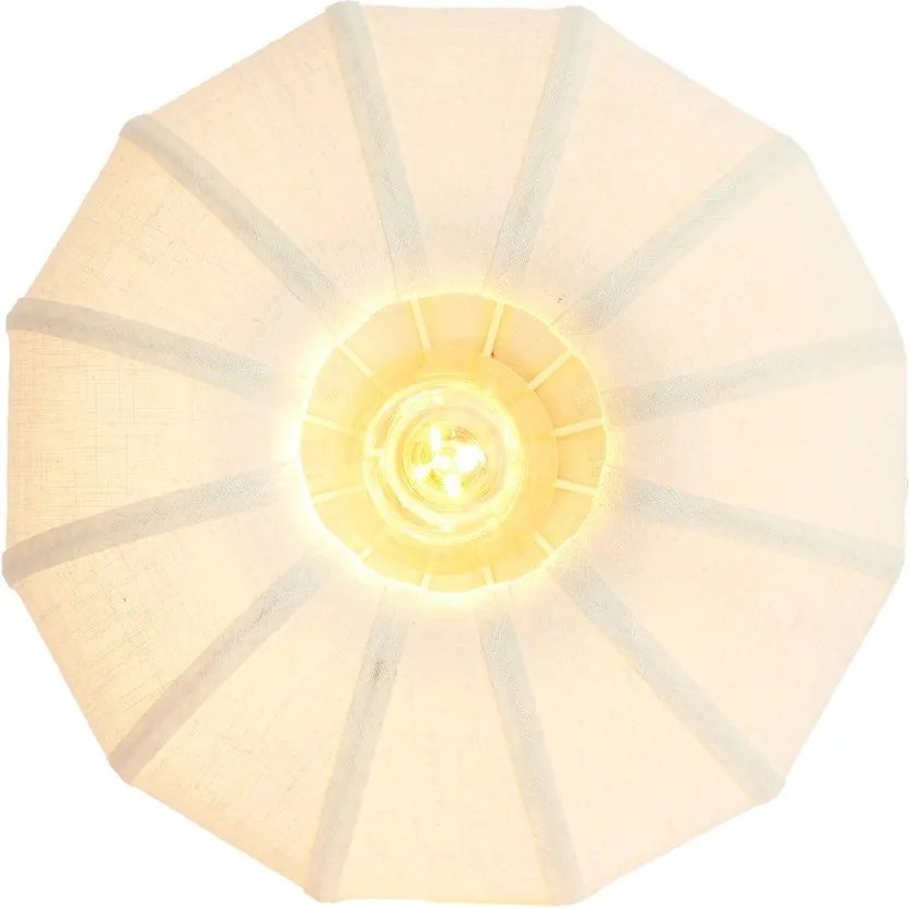Krémové stropní svítidlo s textilním stínidlem ø 40 cm Zosia – Light &amp; Living