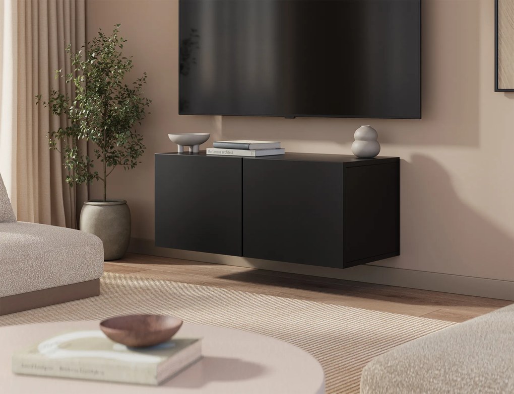 ADRK Furniture Lila Závěsný TV stolek ADRK-RTV-LIL-100-B