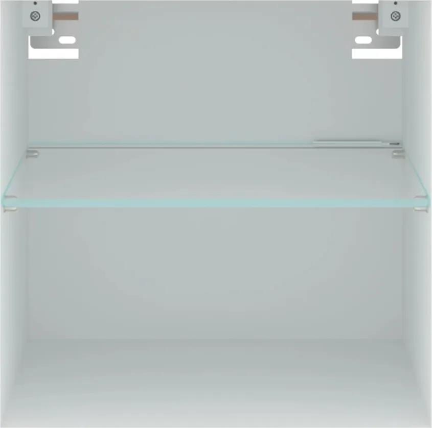vidaXL Nástěnné TV skříňky s LED osvětlením 2 ks 30x28,5x30 cm [836974] Barva: Bílá