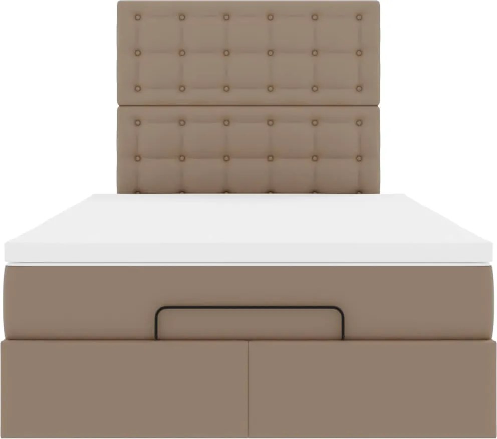 Osmanský rám postele s matrací cappuccino 120x200cm umělá kůže 3313000