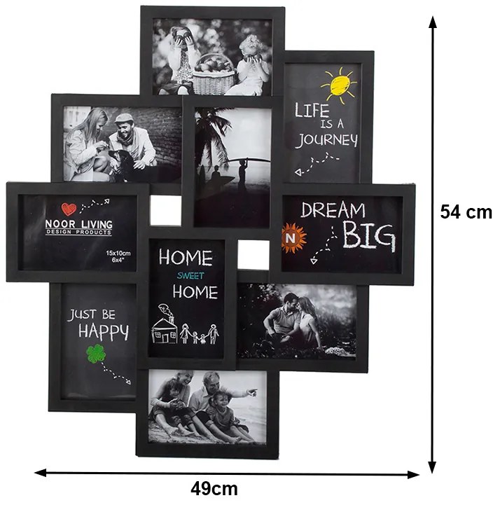 Verk Group 3d fotorámeček multi fotorámeček 10 fotografií velký
