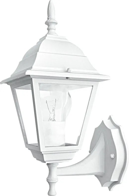 FAN LANT-ROMA/AP1A BCO Venkovní nástěnné svítidlo UP ROMA bílá, 1xE27, IP44, 19,5 x 35 x 14,6 cm - FANEUROPE
