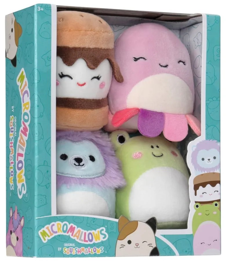 Plyšové hračky v sadě 4 ks Micromallows 4Pack – SQUISHMALLOWS