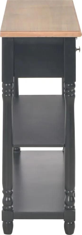 vidaXL Konzolový stolek 120 x 30 x 76 cm MDF [280018] Barva: Hnědá