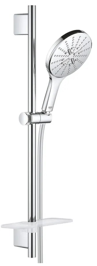 Grohe Rainshower SmartActive 150 - Sprchový set s tyčí 600 mm a se 3 proudy, 9,5 l/min omezovač průtoku, chrom 26592000