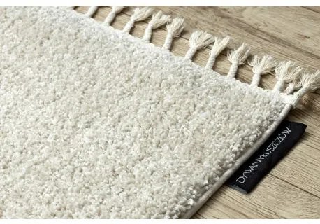 koberec BERBER 9000, krémový střapce, Maroko Shaggy velikost 160x220 cm | krásné koberce cz