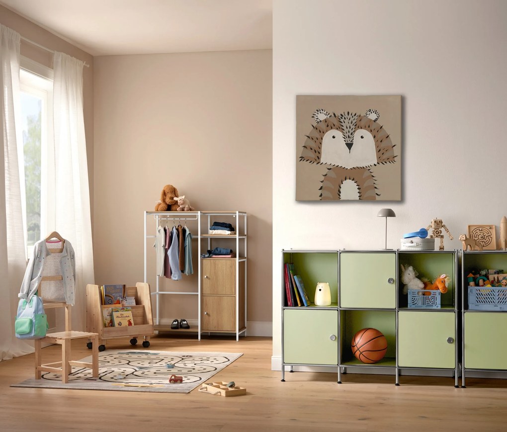 Tchibo - Dětská šatní skříň »Grade« s dvířky a šatní tyčí