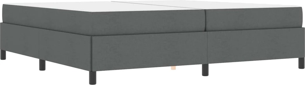 Postel s boxspringem Tmavě šedá 200 x 200 cm textil 3398886
