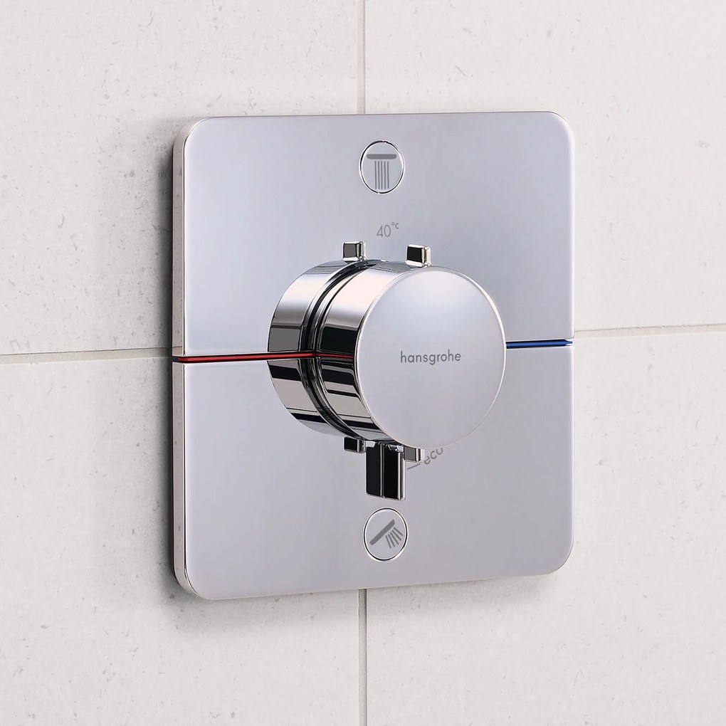 Hansgrohe ShowerSelect Comfort Q, termostat pod omítku pro 2 spotřebiče, chromová, HAN-15583000