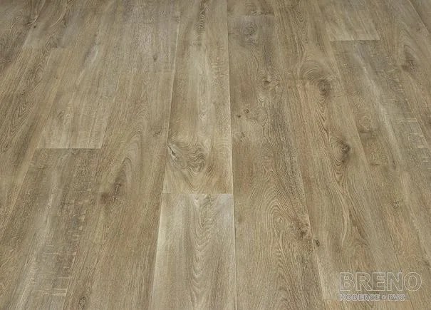 Breno PVC BLACKTEX Texas Oak 609M – tmavší dřevo, šíře 200 cm