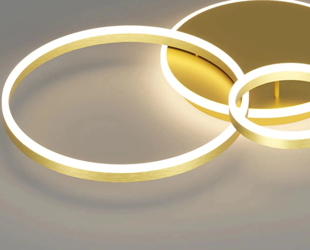 Toolight Toolight, LED stropní svítidlo APP1057-C, zlatá, OSW-08884