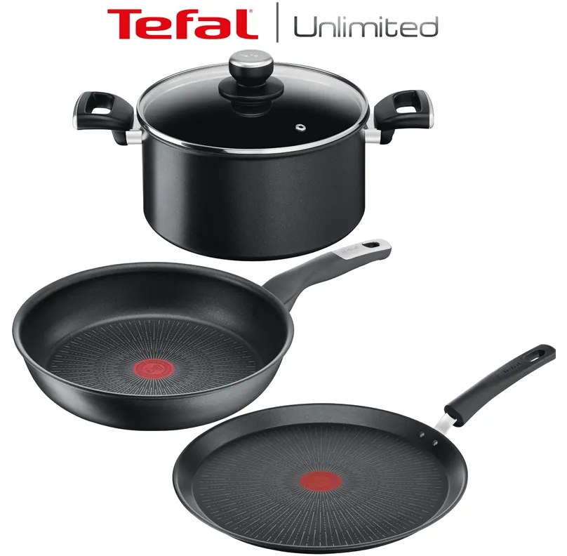 Akční set Tefal Unlimited G2554672 + G2550572 + G2553872 Pair Profi