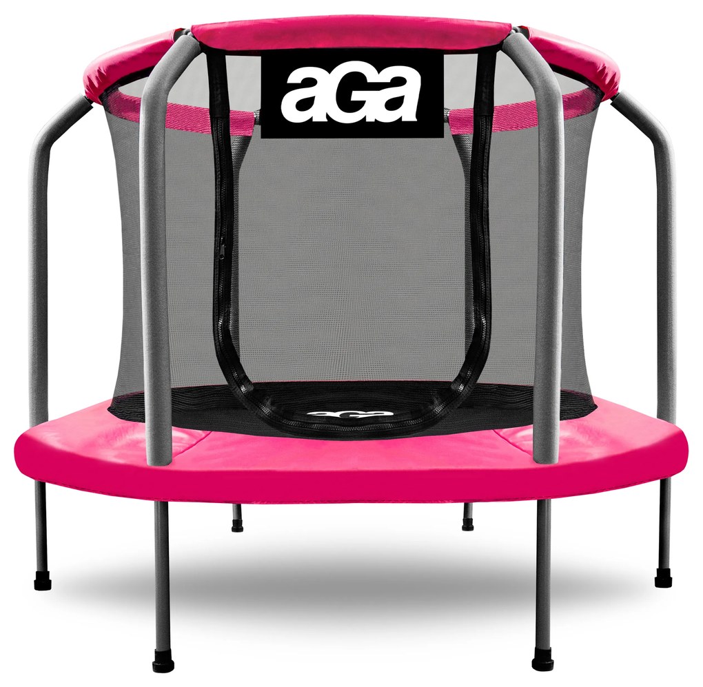 Aga Dětská trampolína 150 cm Růžovo-šedá