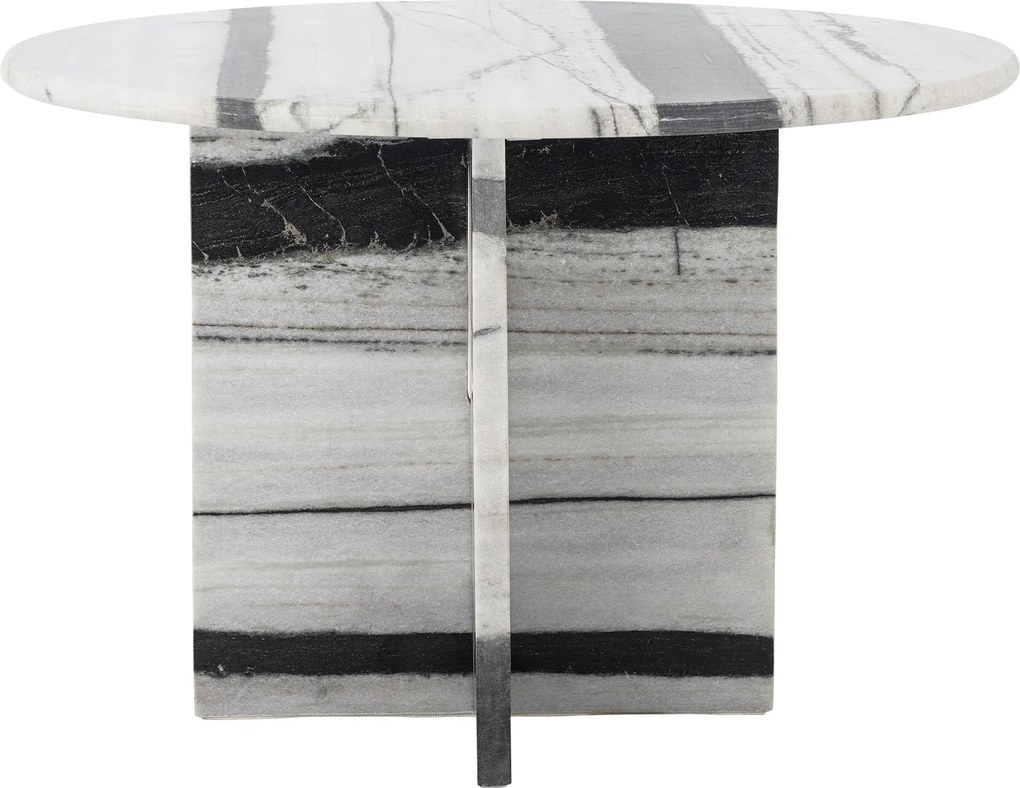 BLOOMINGVILLE Konferenční stolek ROSITO bílý mramor Ø61 cm 82065380