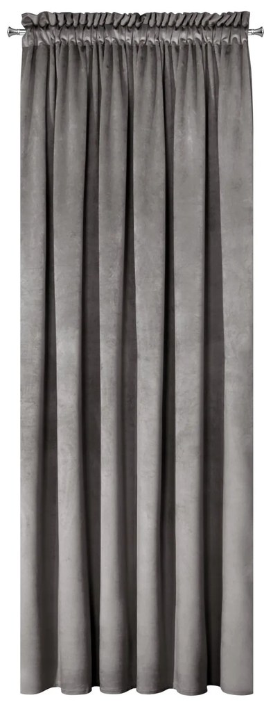 ZATEMŇOVACÍ ZÁVĚS NA PÁSCE PIERRE 140X300 CM ŠEDÁ
