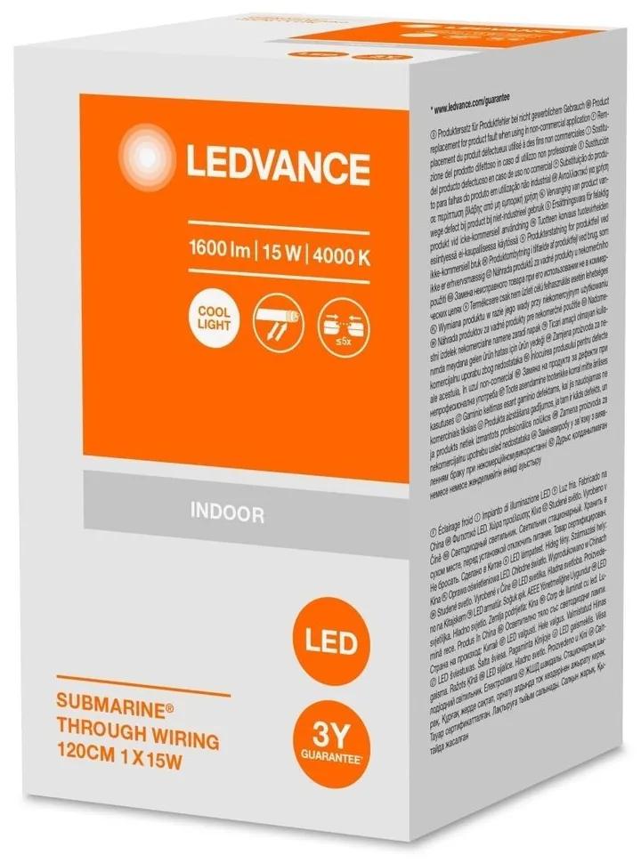 LED žářivkové svítidlo 15 W 4000 K SUBMARINE, studená bílá 120 CM