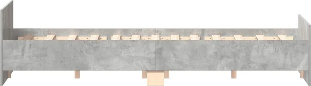 Rám postele s hlavovým a nožním čelem betonově šedý 140x200 cm 3203750