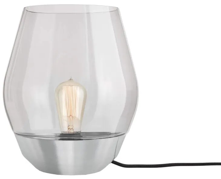 New Works Stolní lampa Bowl Table Lamp. stainless steel / light smoked glass 20512