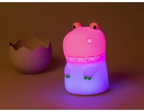 MegaLight - LED RGB Stmívatelná nabíjecí dětská dotyková lampa DIGGY DINO LED/5V