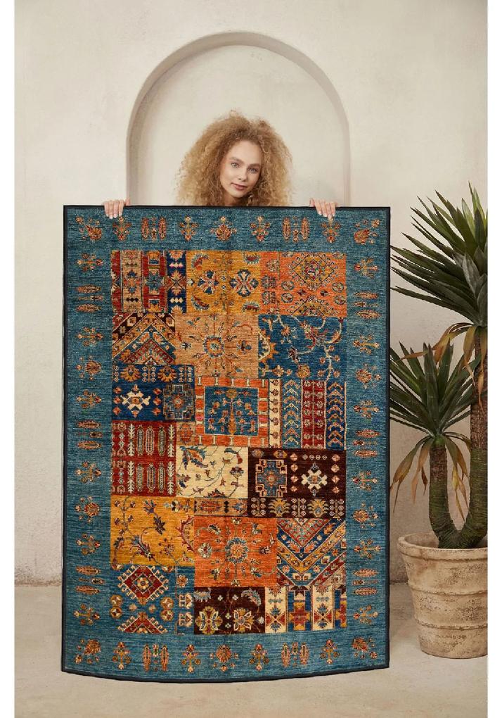 Conceptum Hypnose Kusový koberec EEXFAB445, Vícebarevná Rozměr koberce: 80 x 200 cm