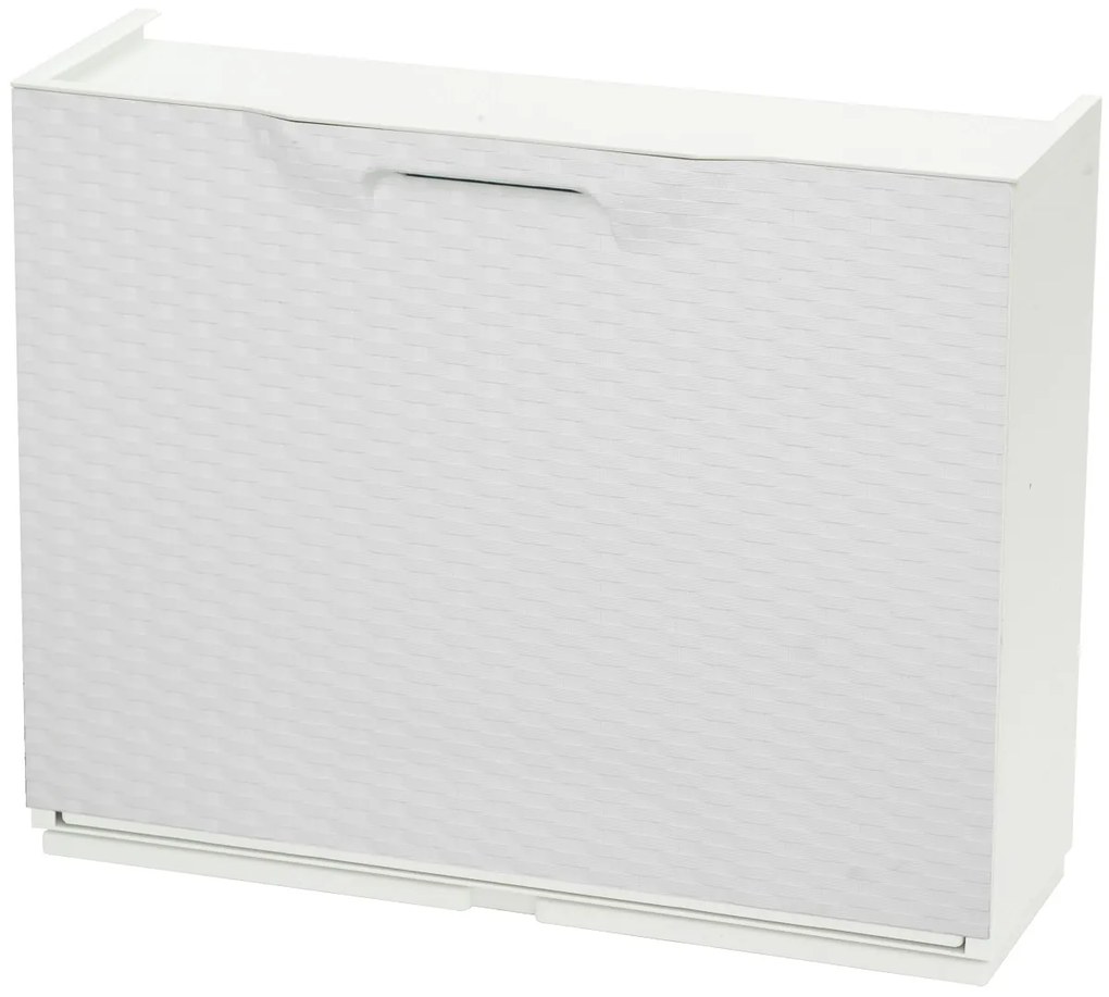 ARTPLAST Rattan U50-FRW Plastový botník, šířka 51 cm, bílý
