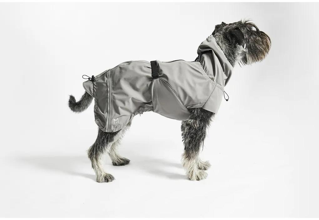 Pláštěnka pro psa MiaCara Valentina šedá Velikost: Velikost 4: Délka zad 37-43 cm