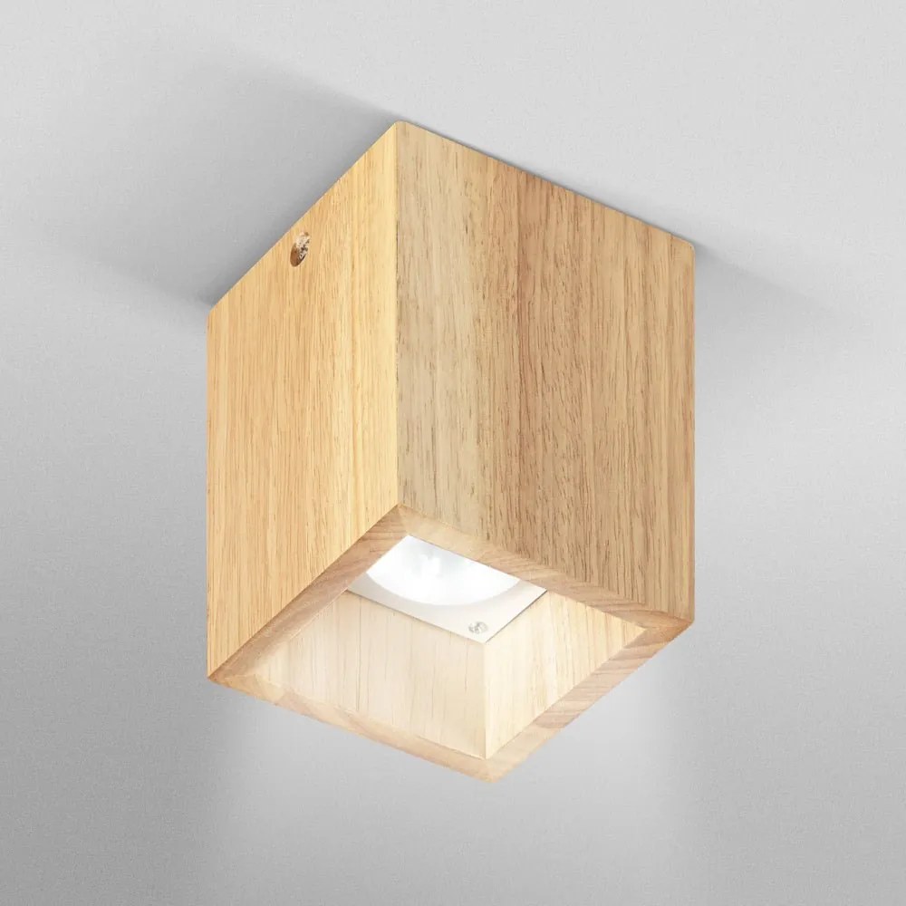 Chytré LED WiFi stropní svítidlo DECOR WOOD, laditelná bílá