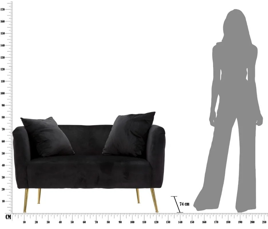 Designová pohovka Pahkakino 127 cm černá