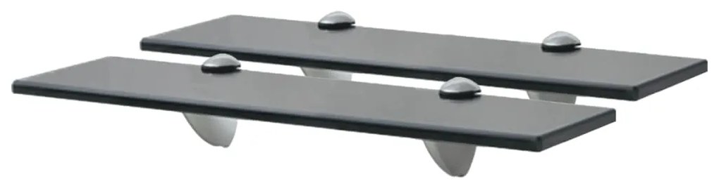 Plovoucí police 2 ks sklo 40 x 20 cm 8 mm 3051527