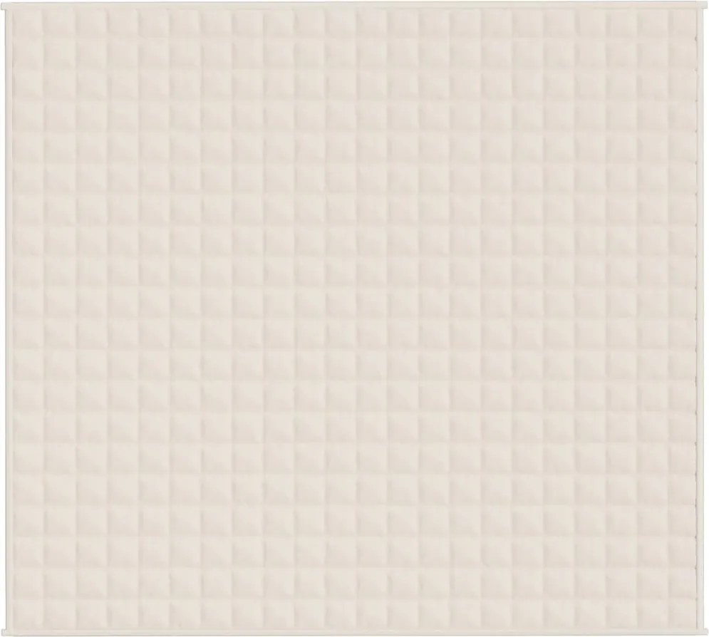 Zátěžová deka světle krémová 200 x 230 cm 9 kg textil 3154822