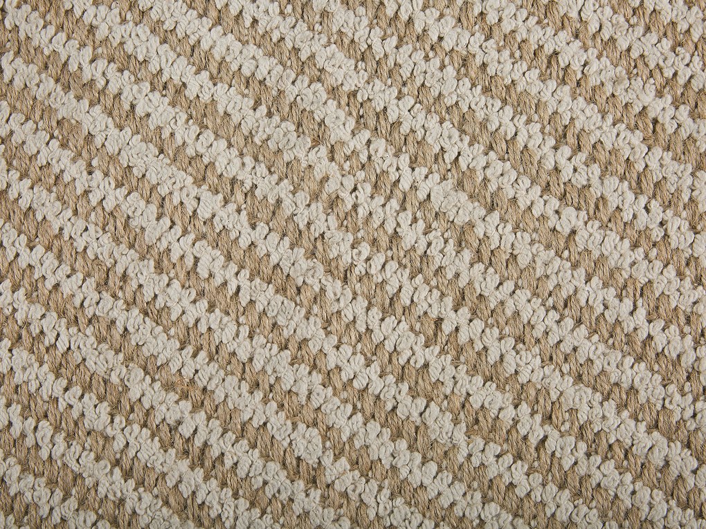 Jutový koberec 50 x 80 cm béžový ALADAG Beliani